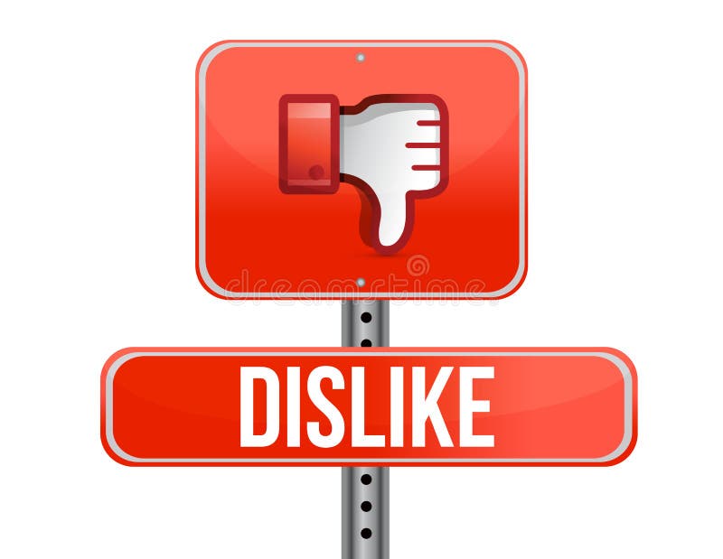Like and dislike sign stock illustration. Illustration of choice - 27608843