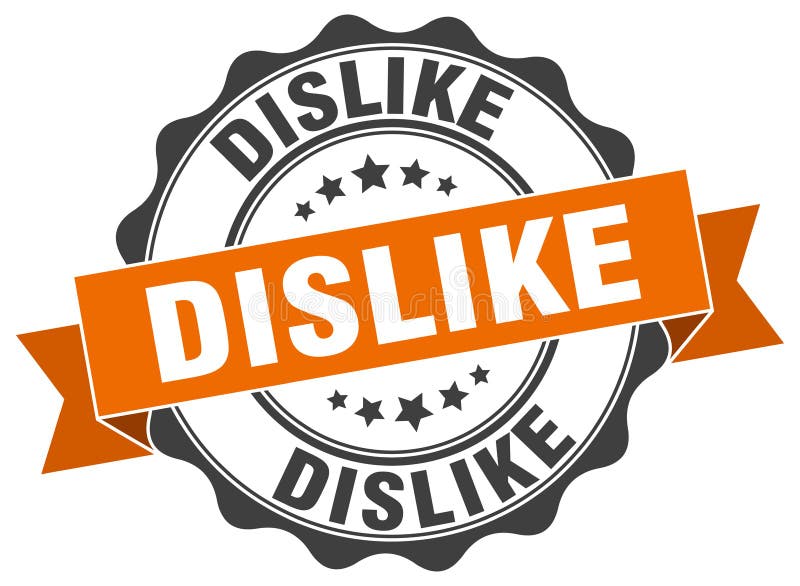 Dislike Round Sticker Pattern. Social Network Post. Social Media Like ...