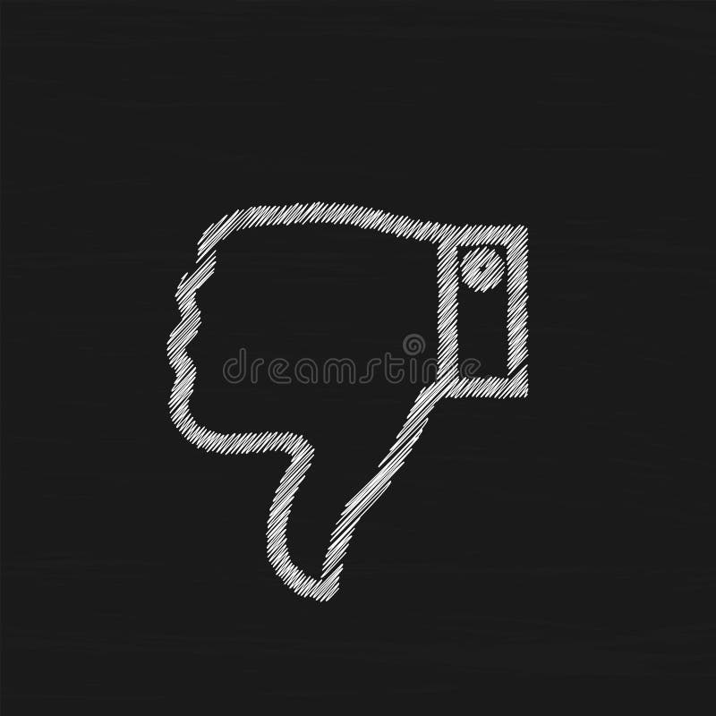 Dislike Sketch Vector Icon. Hand Drawn Gesture Symbol Stock Vector ...