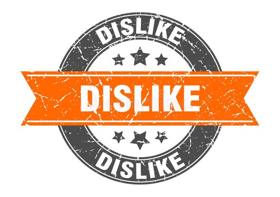 Dislike stamp stock vector. Illustration of peeler, white - 196539754