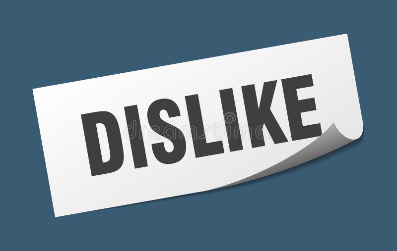 Dislike Sticker Stock Illustrations – 669 Dislike Sticker Stock ...