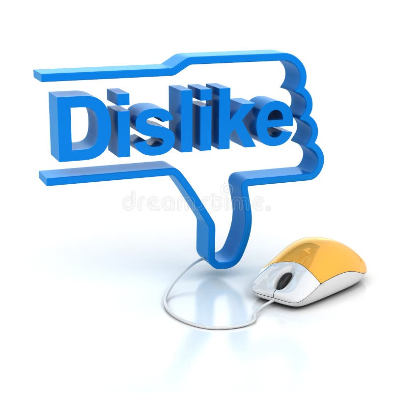 Dislike symbol editorial photo. Illustration of blog - 53095801