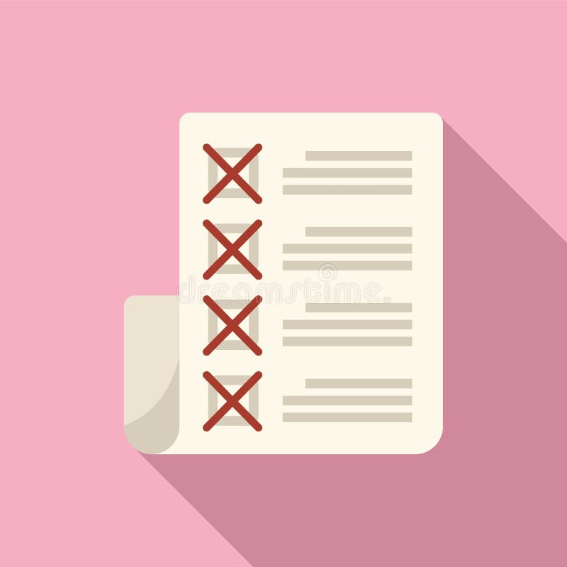 Dislike Test Icon Flat Vector. Social Media Stock Vector - Illustration ...