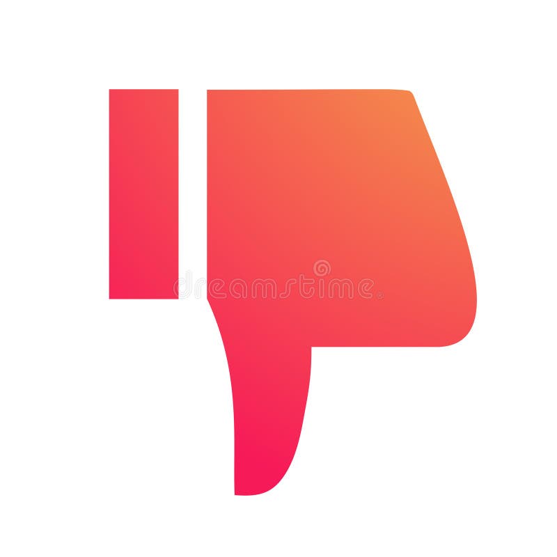 Like and Dislike Symbol Isolated Stock Illustration - Illustration of ...