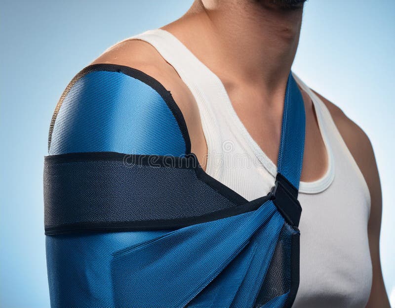 A Dislocated Shoulder Immobilized in a Sling, Illustrating the ...
