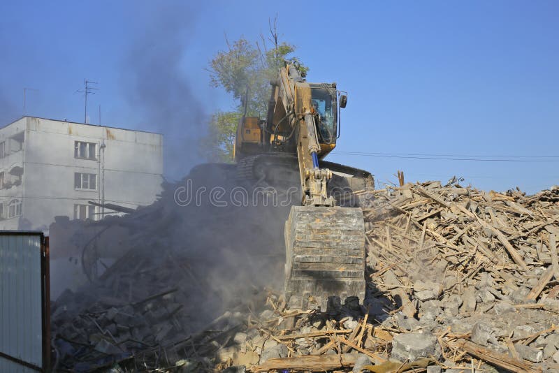 Dismantling buildings stock photo. Image of demolish - 44699002