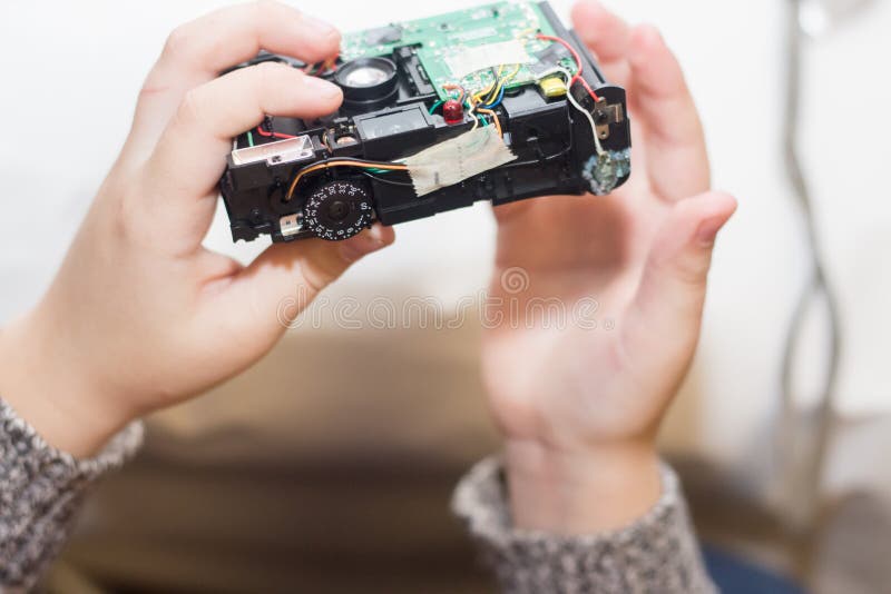 Dismantling the Camera for Repair Stock Image - Image of dismantling ...
