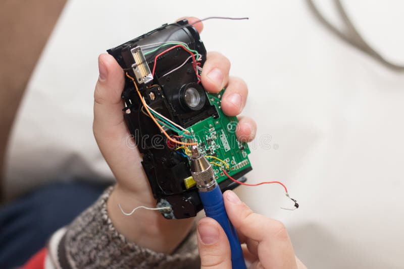 Dismantling the Camera for Repair Stock Image - Image of diagnostics ...