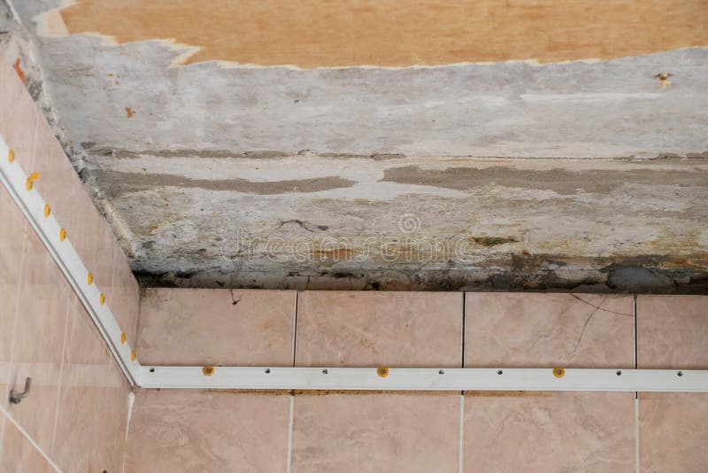 Dismantling of the Ceiling for Renovation in the Apartment, the Ceiling ...