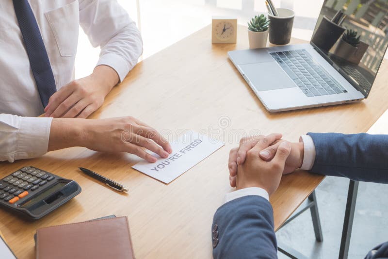 Dismissed Depressing Office Workers because of Failures, Poor ...