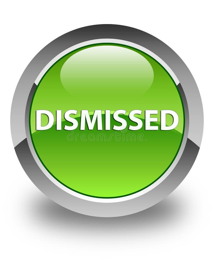 Dismissed Glossy Blue Round Button Stock Illustration - Illustration of ...