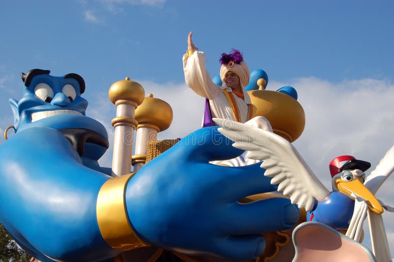 Aladdin Parade Float in Disney World Orlando Editorial Photo - Image of ...