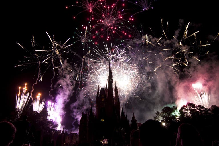 Disney fireworks editorial photo. Image of detailed, fairy - 14489356