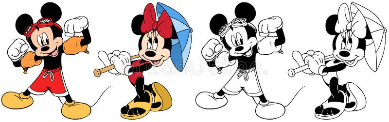Summer Fun with Mickey Mouse Editorial Image - Illustration of disney ...