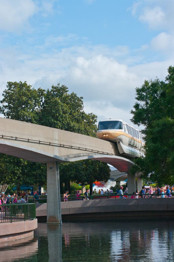 Disney Monorail editorial photography. Image of colors - 24387092