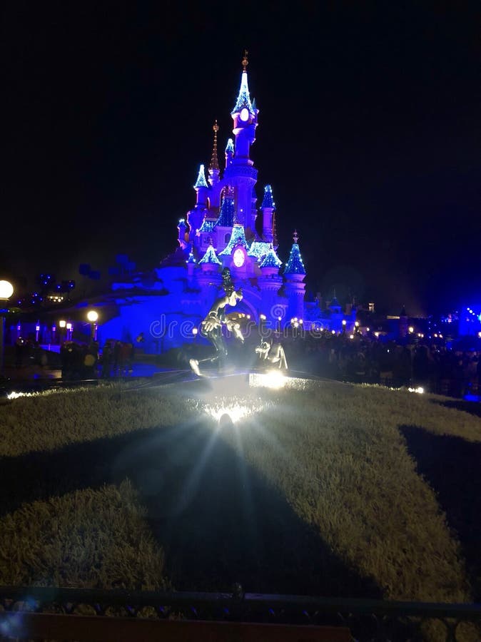 Disney by night editorial stock photo. Image of disney - 110412453