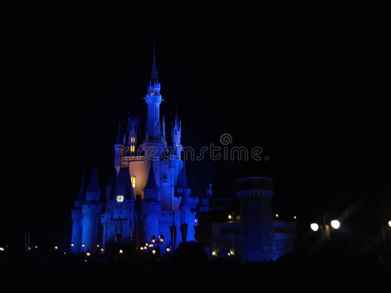 Night in Magic Enchanted Fairy Tale Forest Stock Image - Image of dust ...