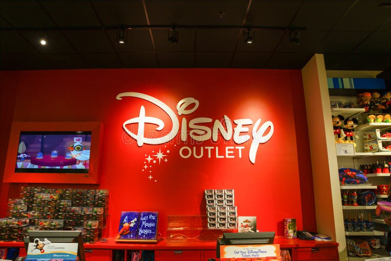 Disney outlet store editorial stock image. Image of disney - 61310699