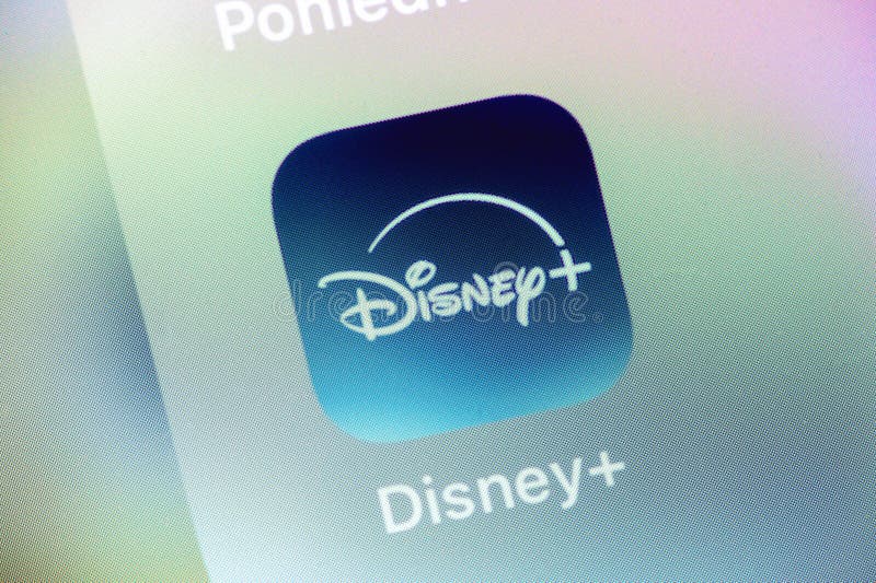Disney Plus Mobile App for Streaming Service on LCD Screen of IOS ...