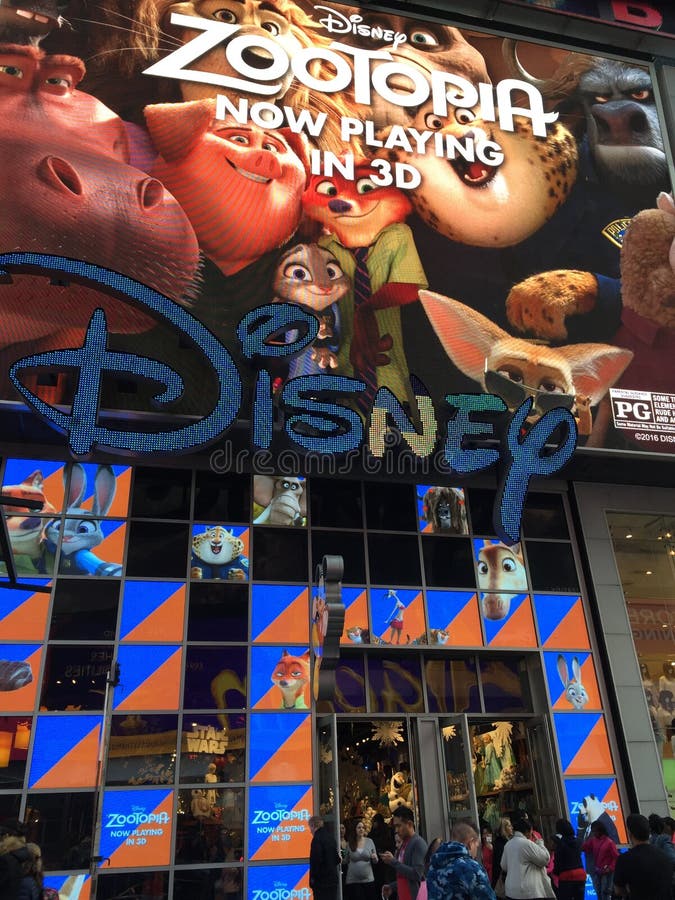 Disney Store at Times Square in New York Editorial Photography - Image ...