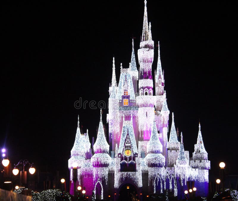 Disney World Cinderella S Castle Editorial Photo - Image of night ...