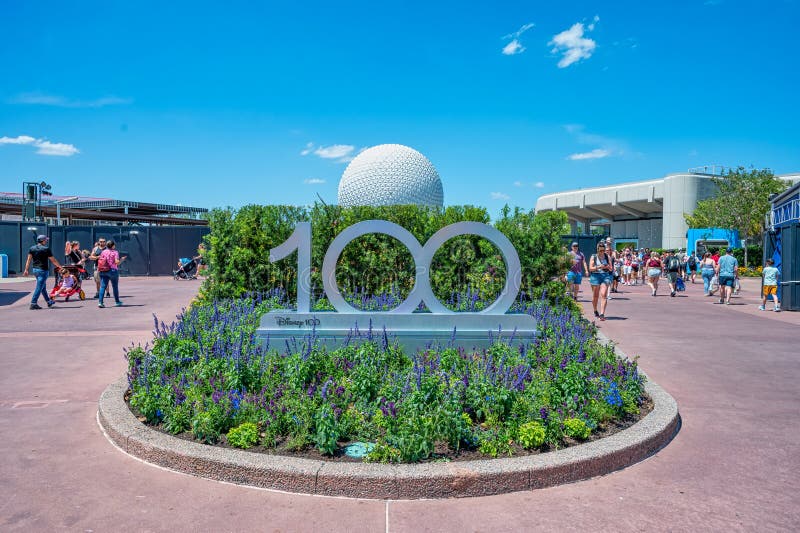 Disney 100 Year Celebration Statues at Epcot Editorial Photography ...