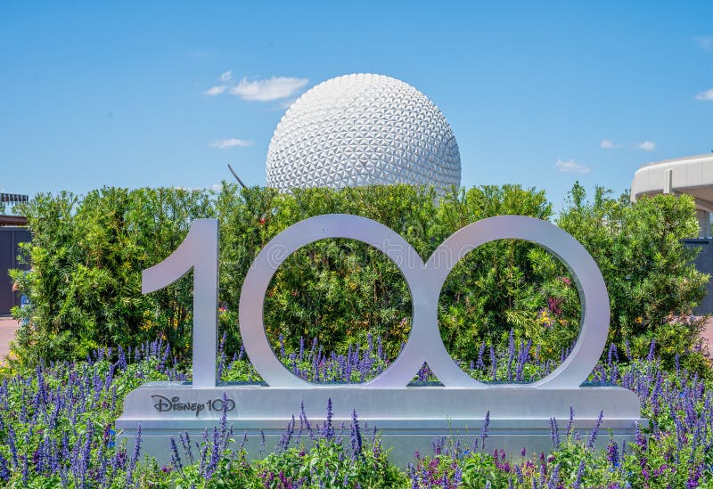 Disney 100 Year Celebration Statues at Epcot Editorial Stock Image ...