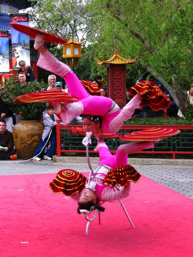 Disneyworld Epcot Chinese Acrobats 1 Editorial Image - Image of disney ...