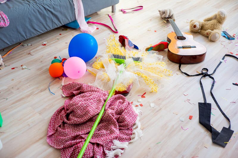 Disorder mess at home stock photo. Image of play, mess - 96321310