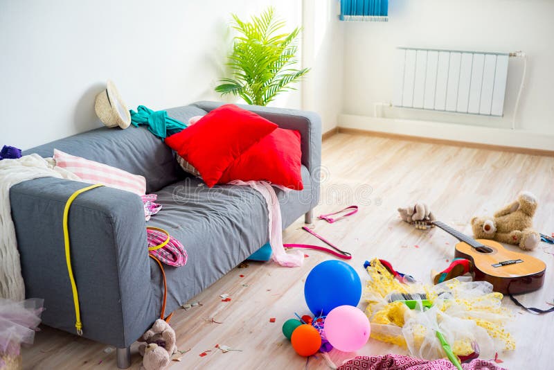 Disorder mess at home stock image. Image of mess, room - 96321199