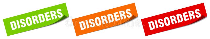 Disorders Sticker. Disorders Square Isolated Sign Stock Vector ...