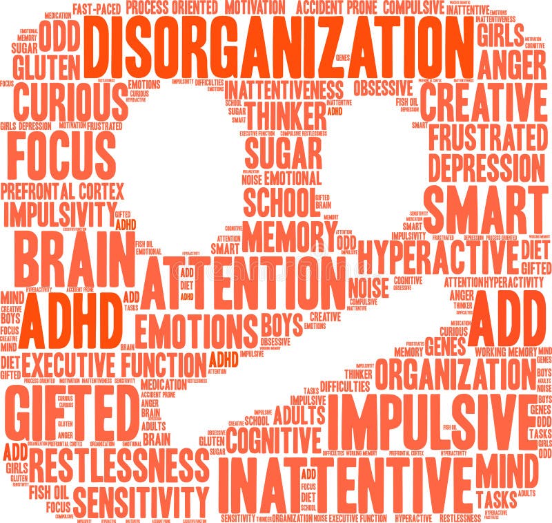 Disorganization Word Cloud stock vector. Illustration of hyperactive ...