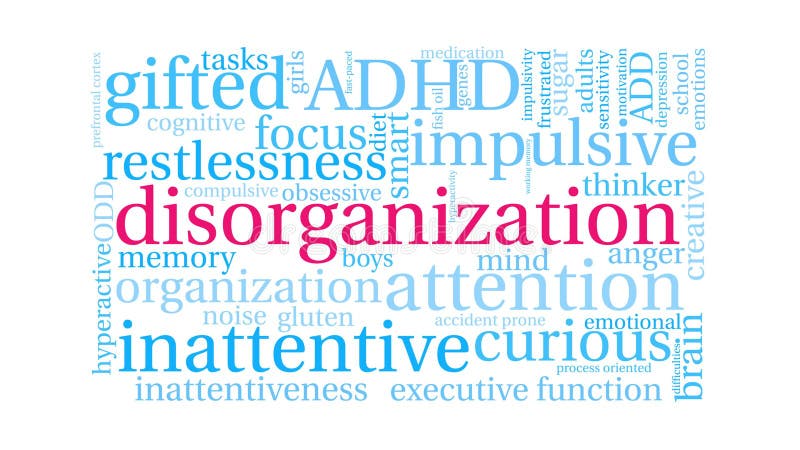 Disorganization Word Cloud stock video. Video of genes - 108472113
