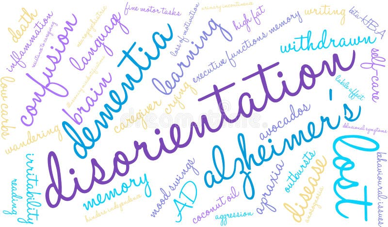 Disorientation Word Cloud stock illustration. Illustration of ...