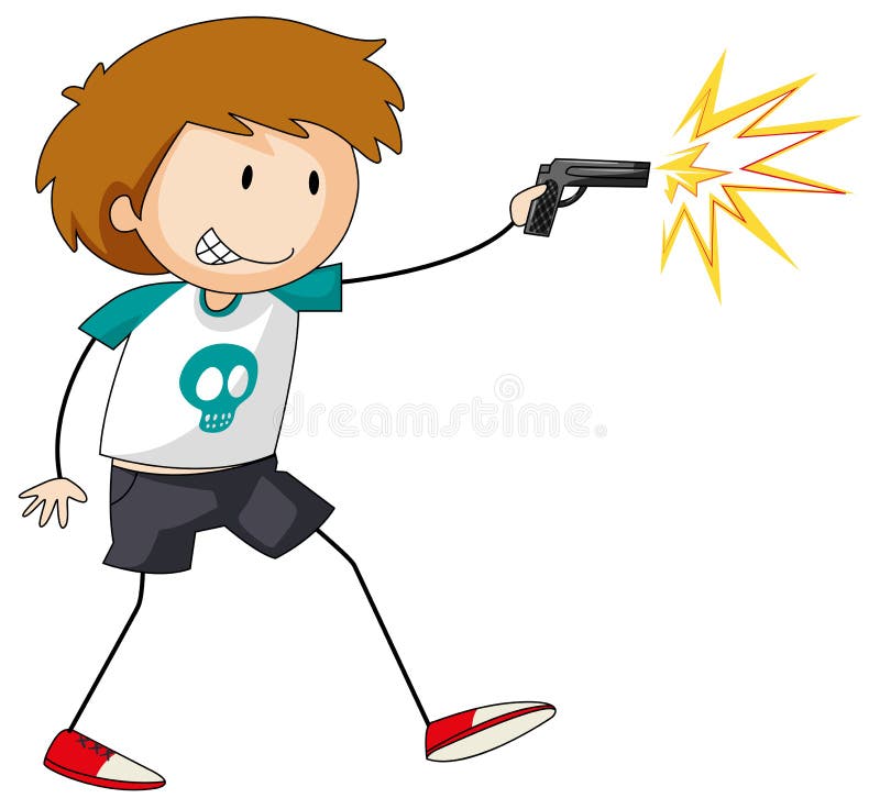 Garoto Travesso Com Personagem De Arco E Flecha Ilustração do Vetor ...