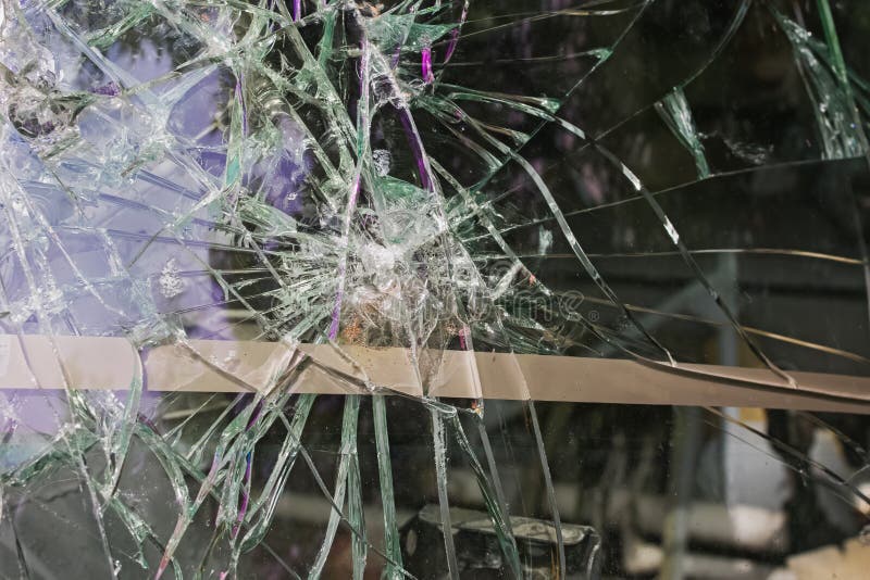 Disparo De Cierre De Vidrio Roto Foto de archivo - Imagen de fragmento ...