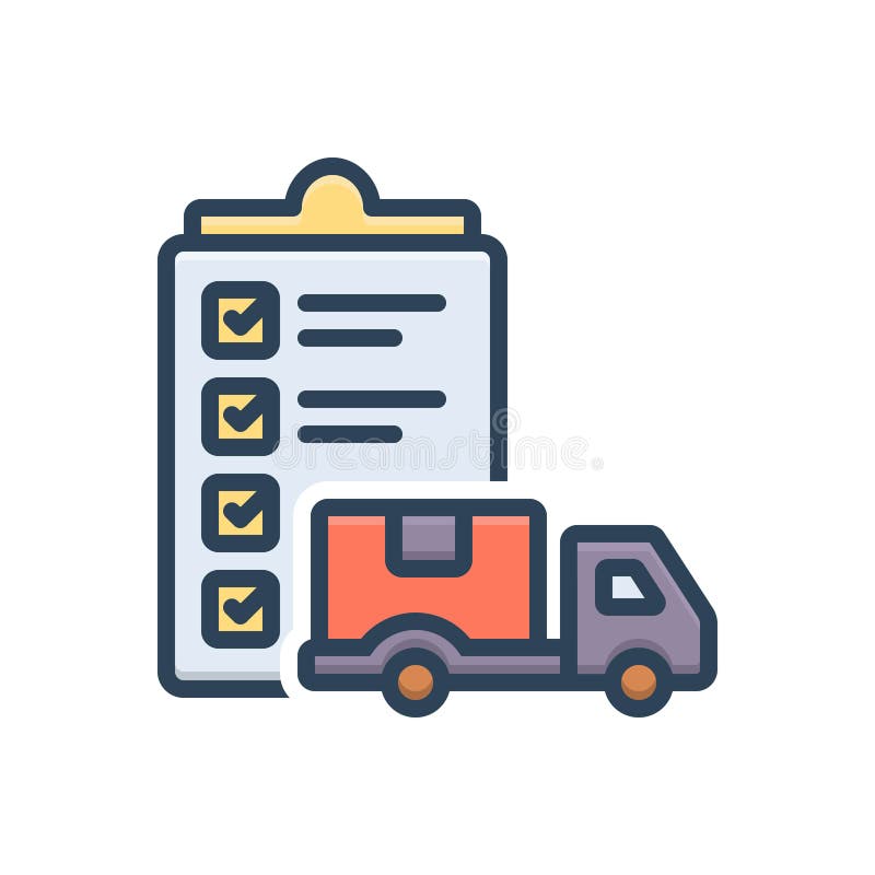 Color Illustration Icon for Dispatch, Delivery and Fast Stock Vector ...