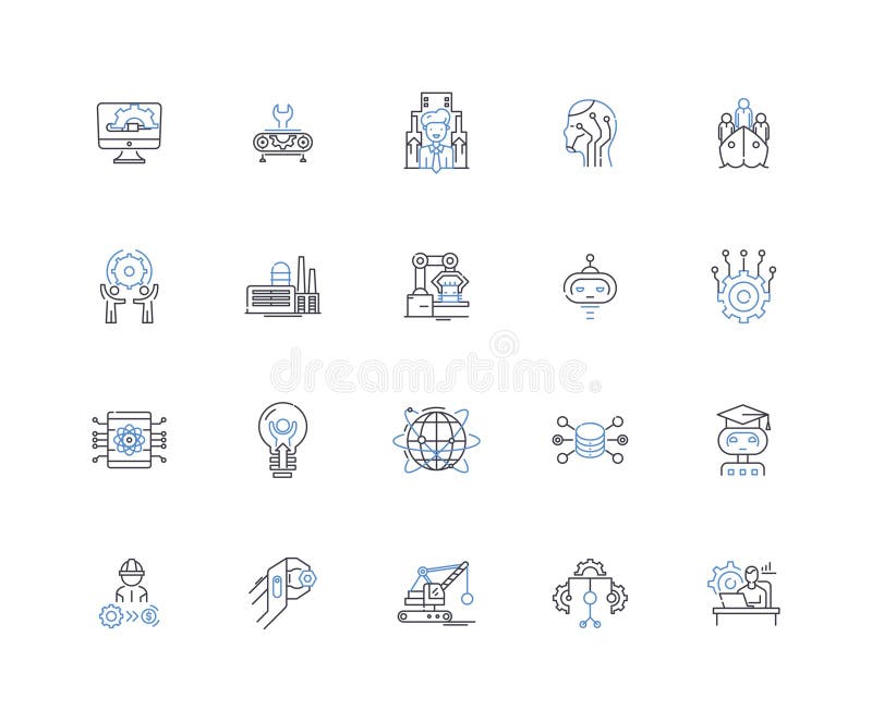 Dispatch Line Icons Collection. Logistics, Delivery, Shipment ...
