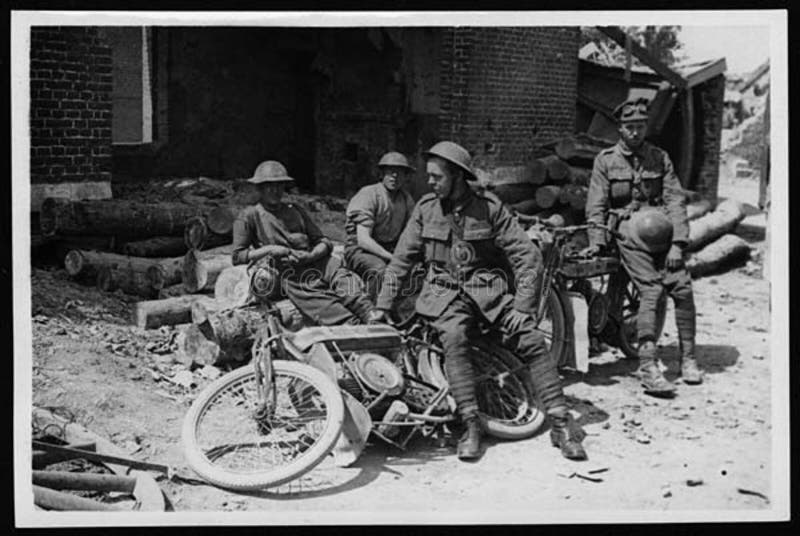 Dispatch Riders At The End Of Their Journey (near The Trenches) Resting ...
