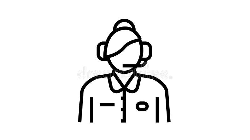 Dispatcher Controlling Flight Way Color Icon Animation Stock Video ... Dispatcher Controlling Flight Way Color Icon Animation Stock Video ...