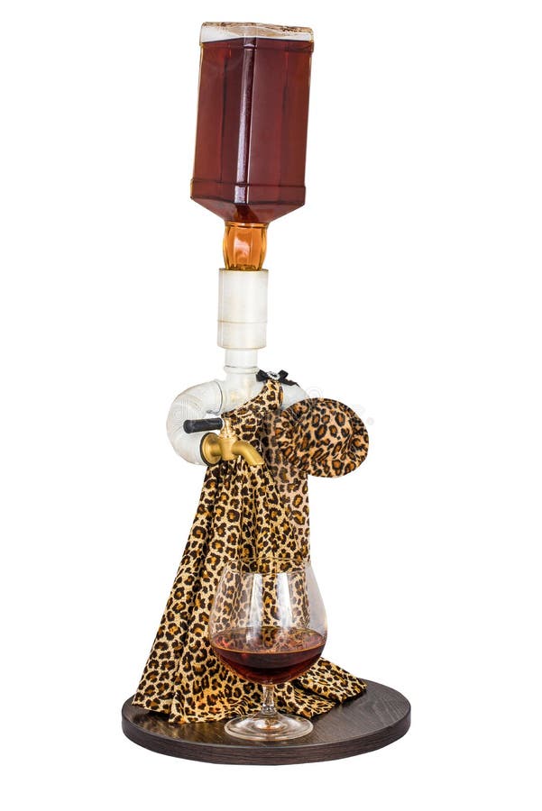A Dispenser for Alcoholic Beverages in the Form of a Man in a Leopard ...