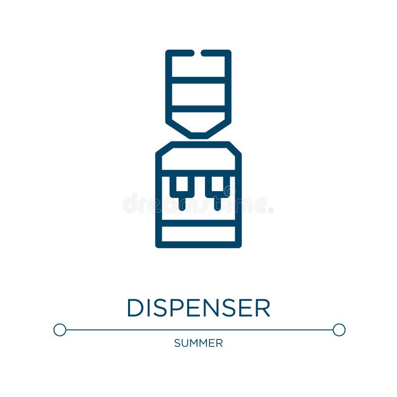 Dispenser Icon. Linear Vector Illustration from Summer Collection ...