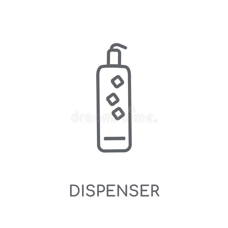 Dispenser Linear Icon. Modern Outline Dispenser Logo Concept on Stock ...