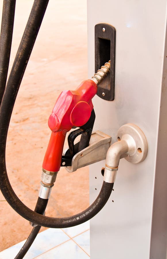 Handle For Oil Dispensing Nozzle Stock Photo - Image of dispense ...