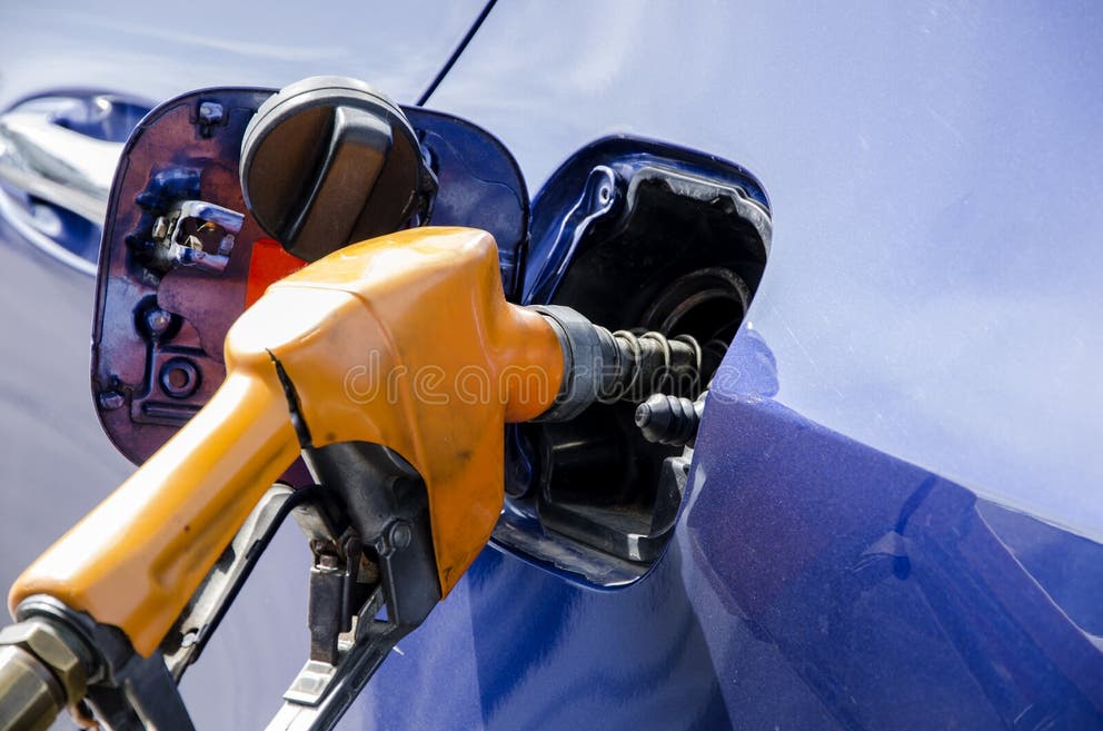 Dispensing Gasohol E20. stock photo. Image of agricultural - 32494928