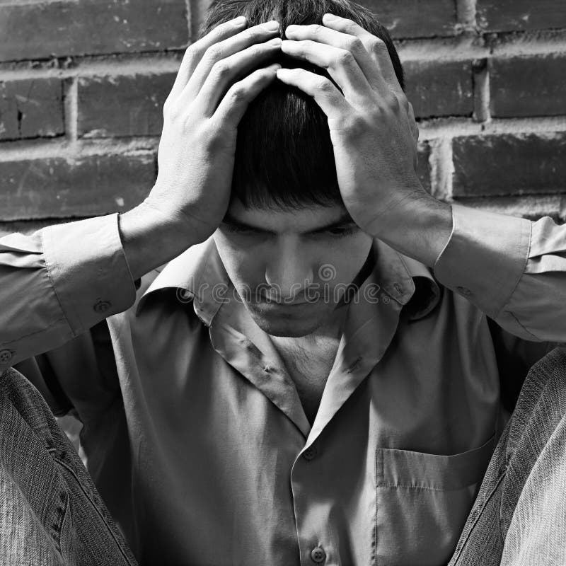 Disperazione fotografia stock. Immagine di adulto, massoneria - 18215236