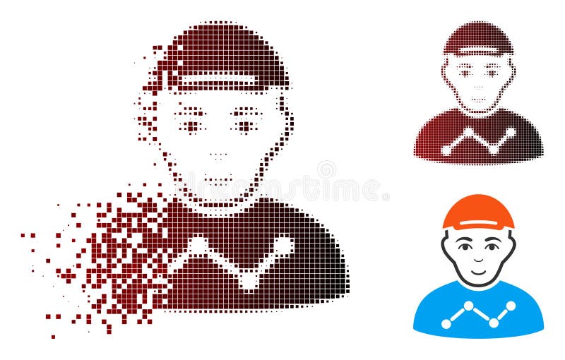 Dispersed Dot Halftone User Stats Icon with Face Stock Vector ... Dispersed Dot Halftone User Stats Icon with Face Stock Vector ...