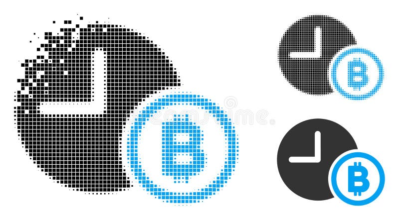 Dispersed Dotted Halftone Bitcoin Credit Clock Icon Stock Vector ... Dispersed Dotted Halftone Bitcoin Credit Clock Icon Stock Vector ...