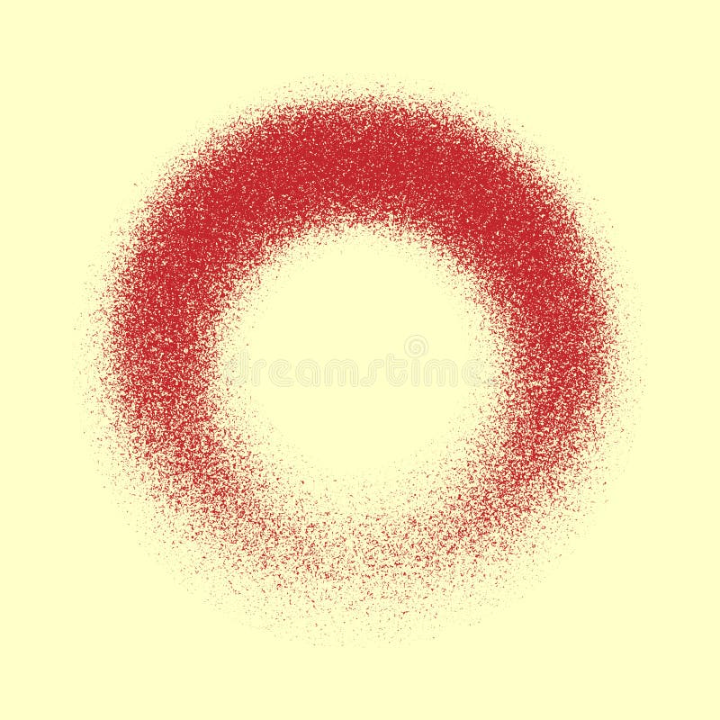 Dispersed Image of a Figure in the Form of a Ring. Vector Illustration ...