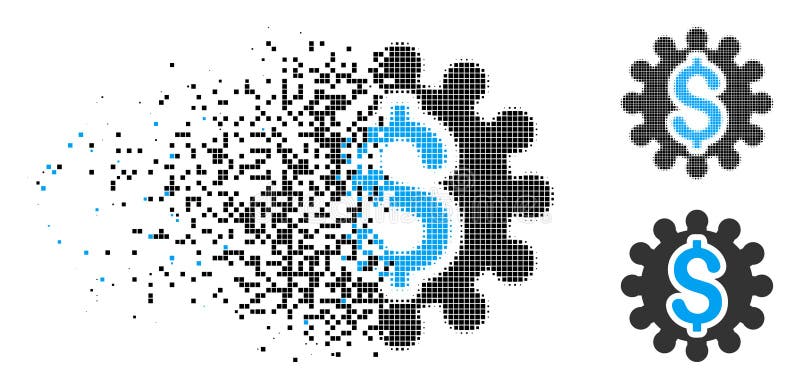 Dispersed Pixel Halftone Payment Options Cog Icon Stock Vector ... Dispersed Pixel Halftone Payment Options Cog Icon Stock Vector ...